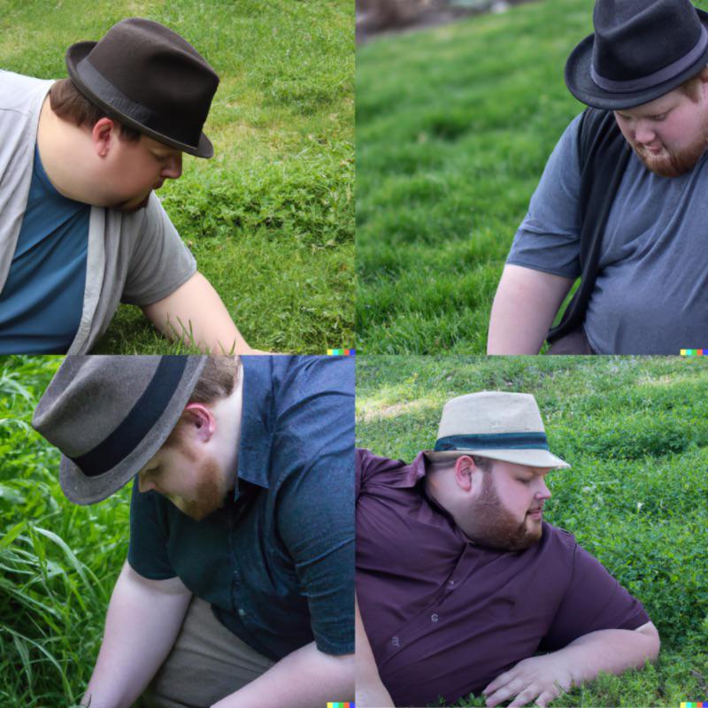 A neckbeard touching grass | Scrolller