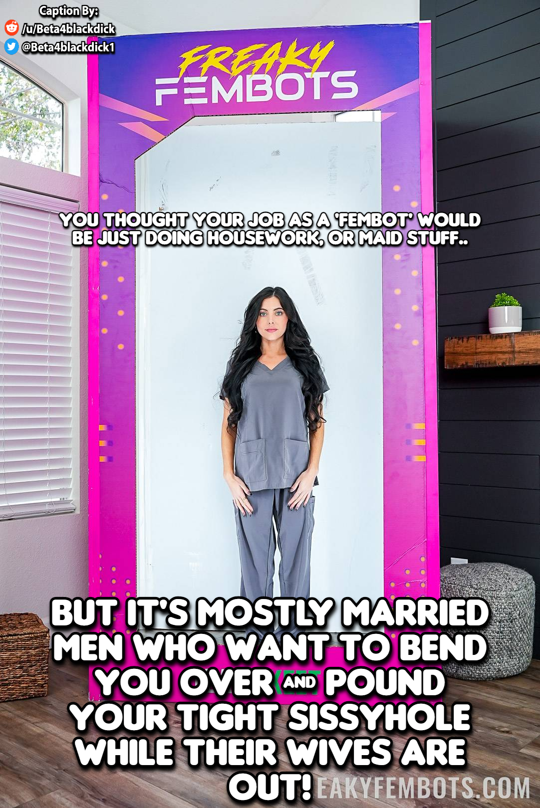 A New Company Called Freaky Fembots Was Hiring Sissies To Do Some Sort Of Housecall Work 