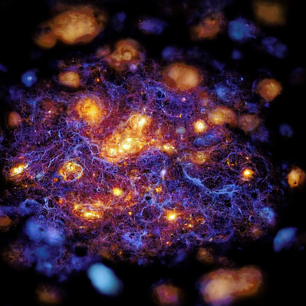 A photo of the universe as seen with a camera that can detect dark matter | Scrolller