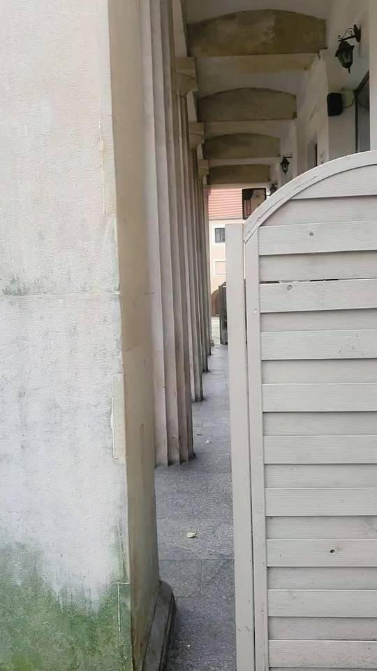 A small show in front of the entrance to one of the restaurants in the old town square. heh ...