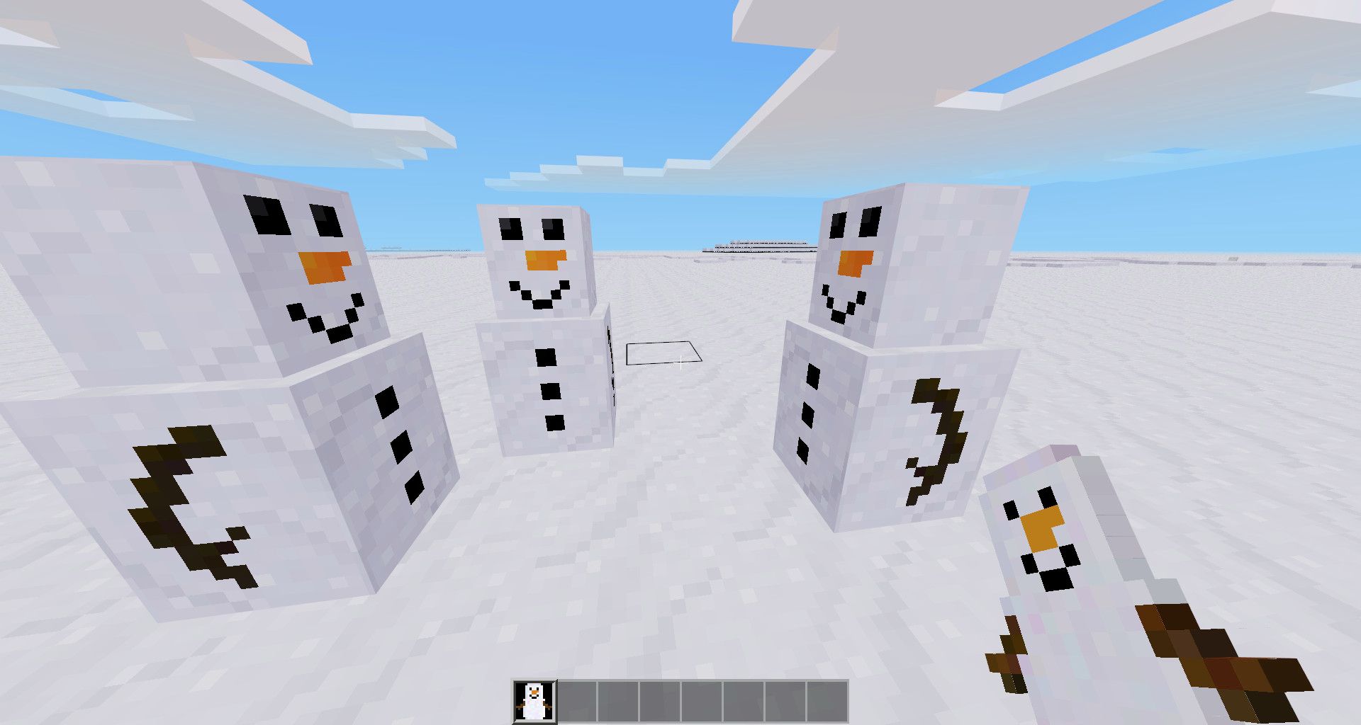 A snowman mod I made, craftable with snow, sticks and coal | Scrolller