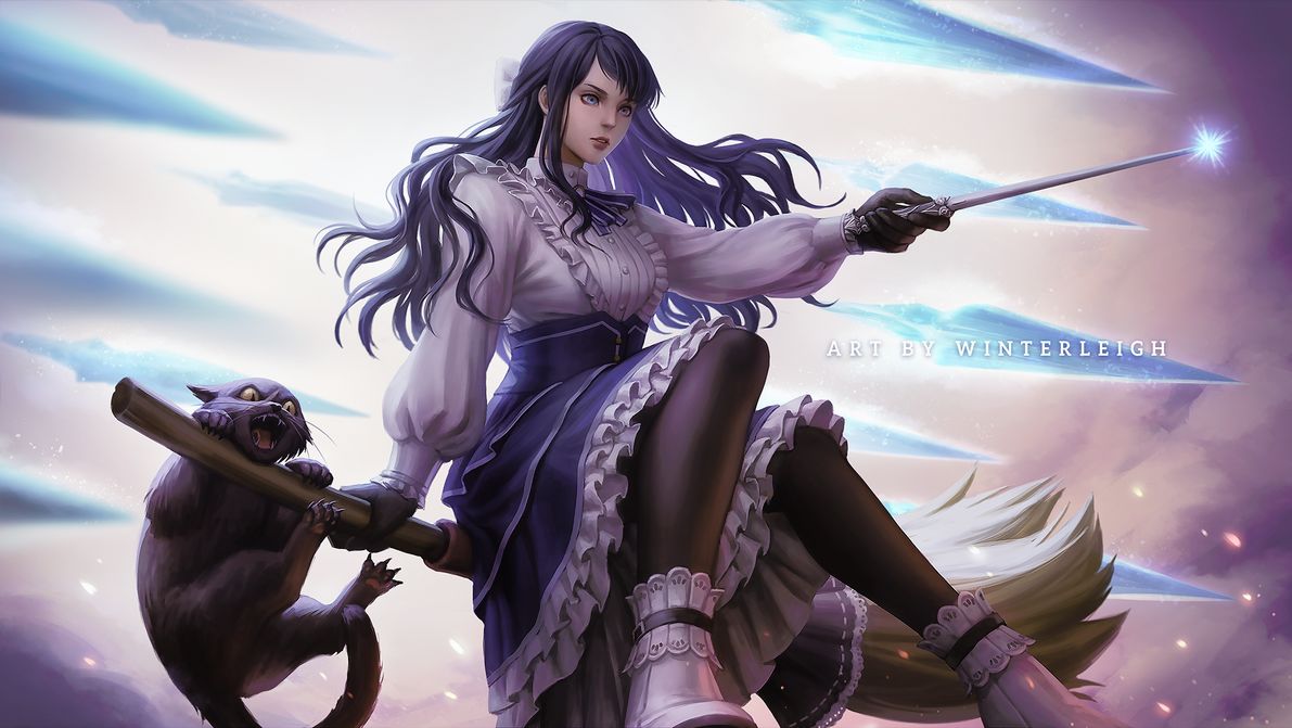 A Witch in Battle by Winterleigh | Scrolller