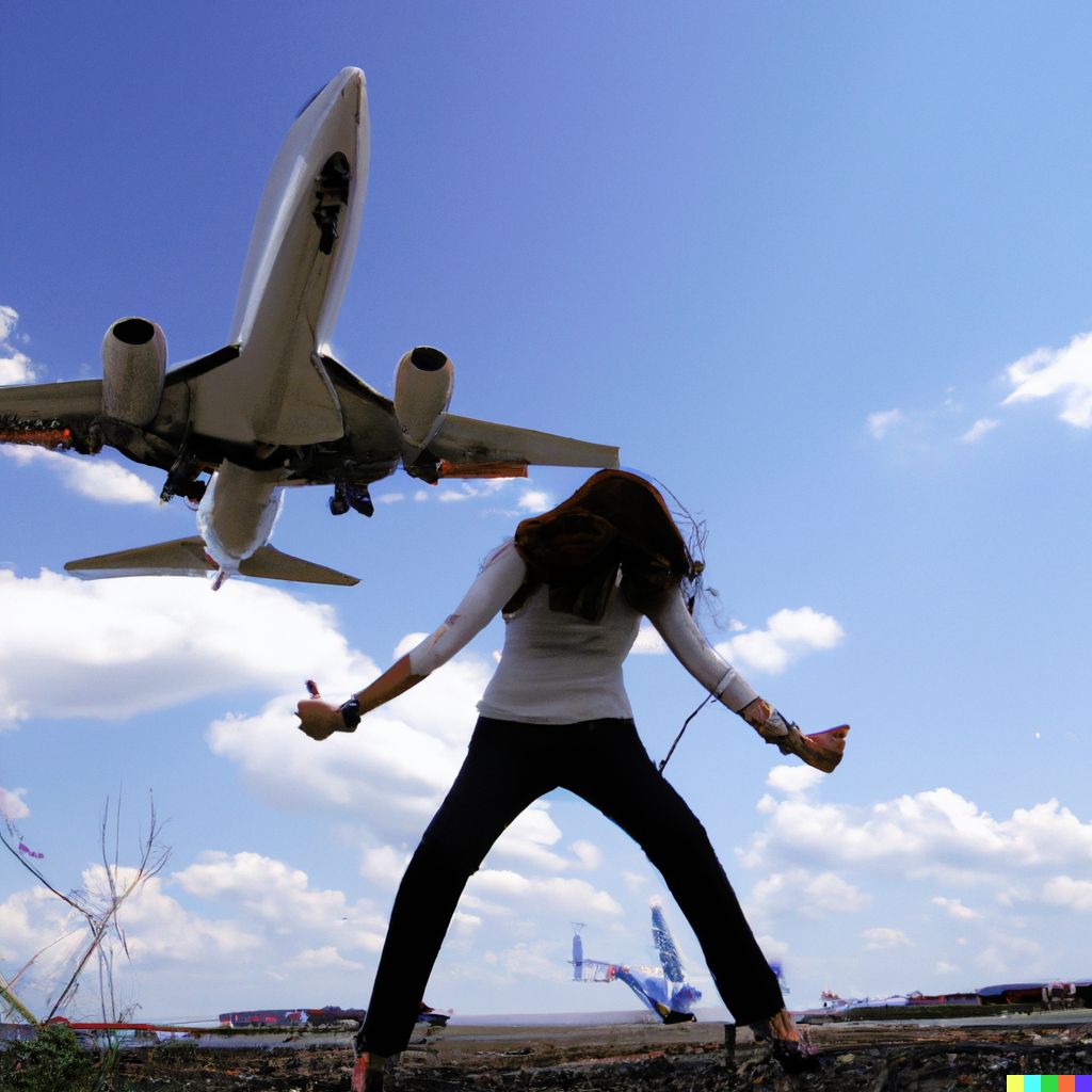 A woman who is extremely mad at airplanes | Scrolller