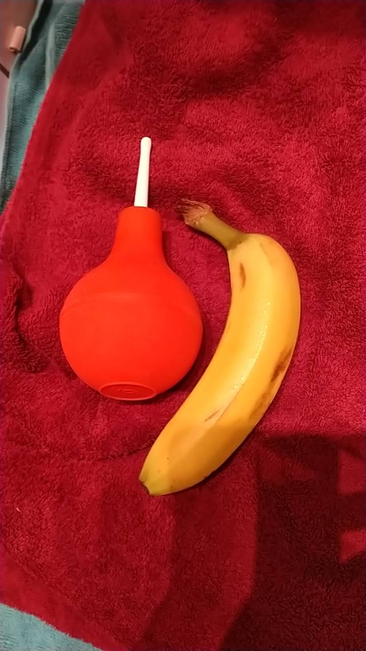 about to have my first banana enema, really excited for this! | Scrolller