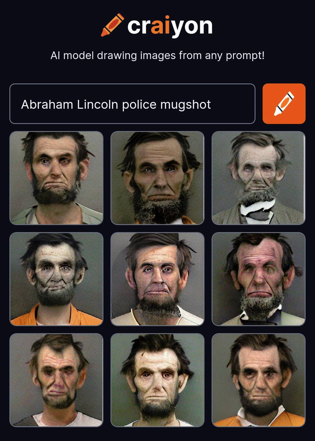 Abraham Lincoln Mugshot | Scrolller