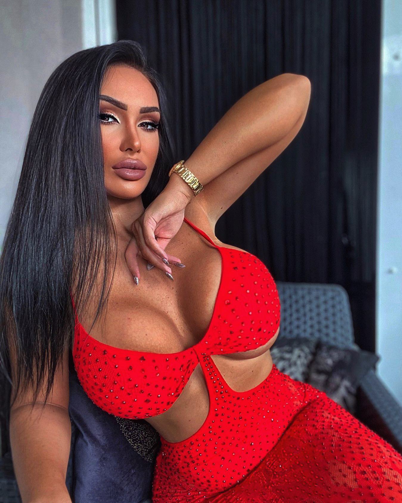 Adriana in red | Scrolller