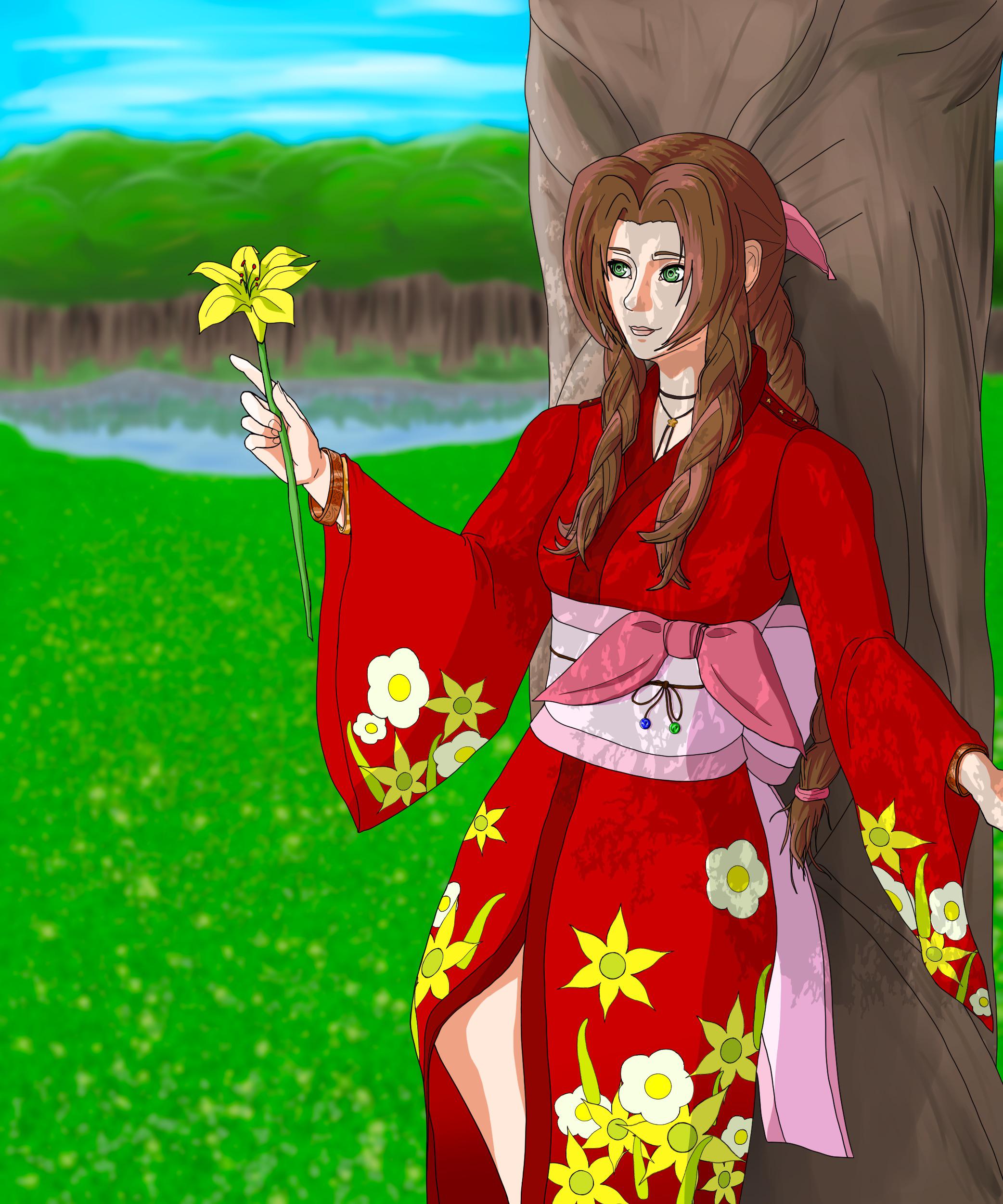 Aerith drawing by me | Scrolller