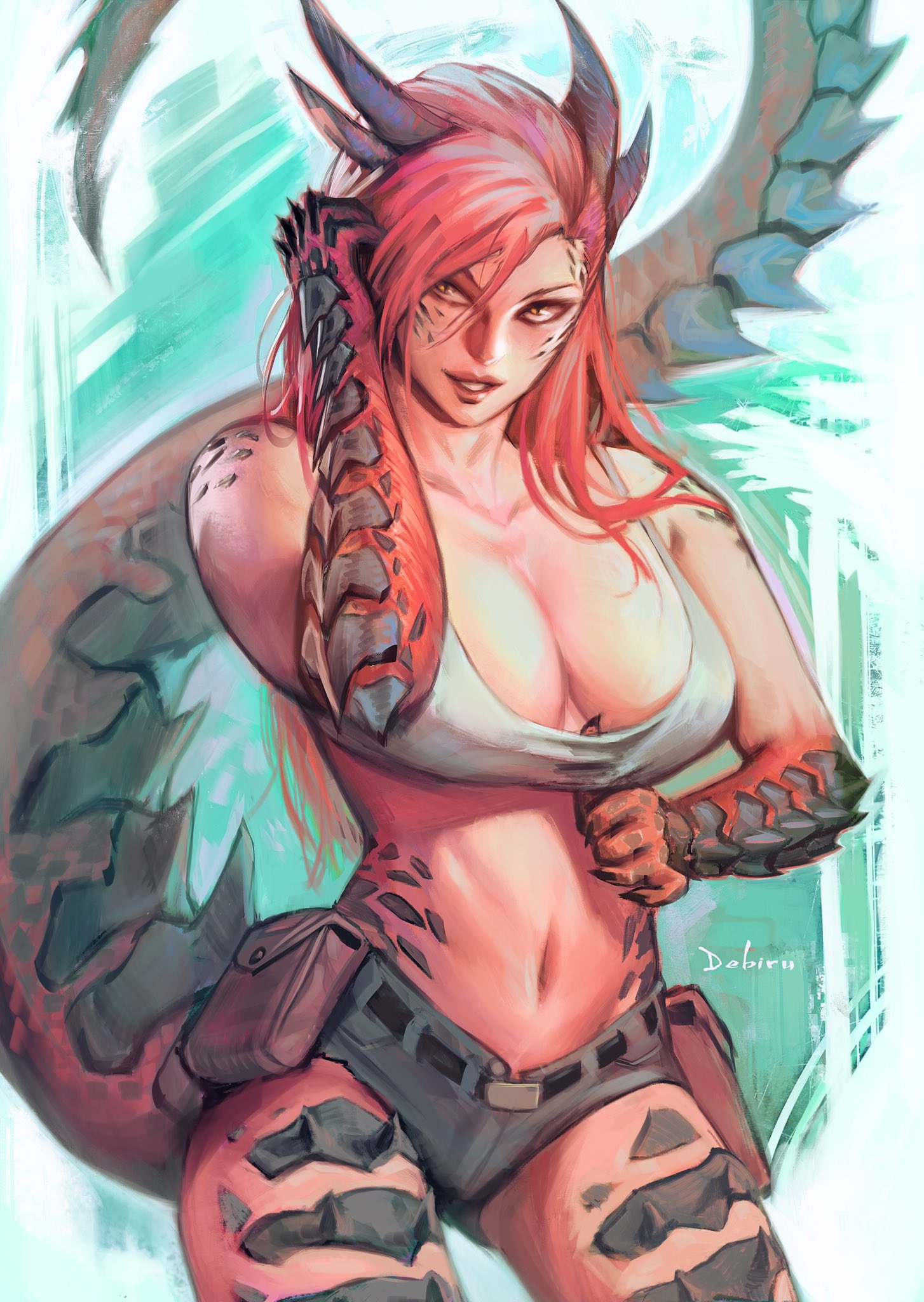 Aesthetically pleasing dragon girl (Debiru) | Scrolller