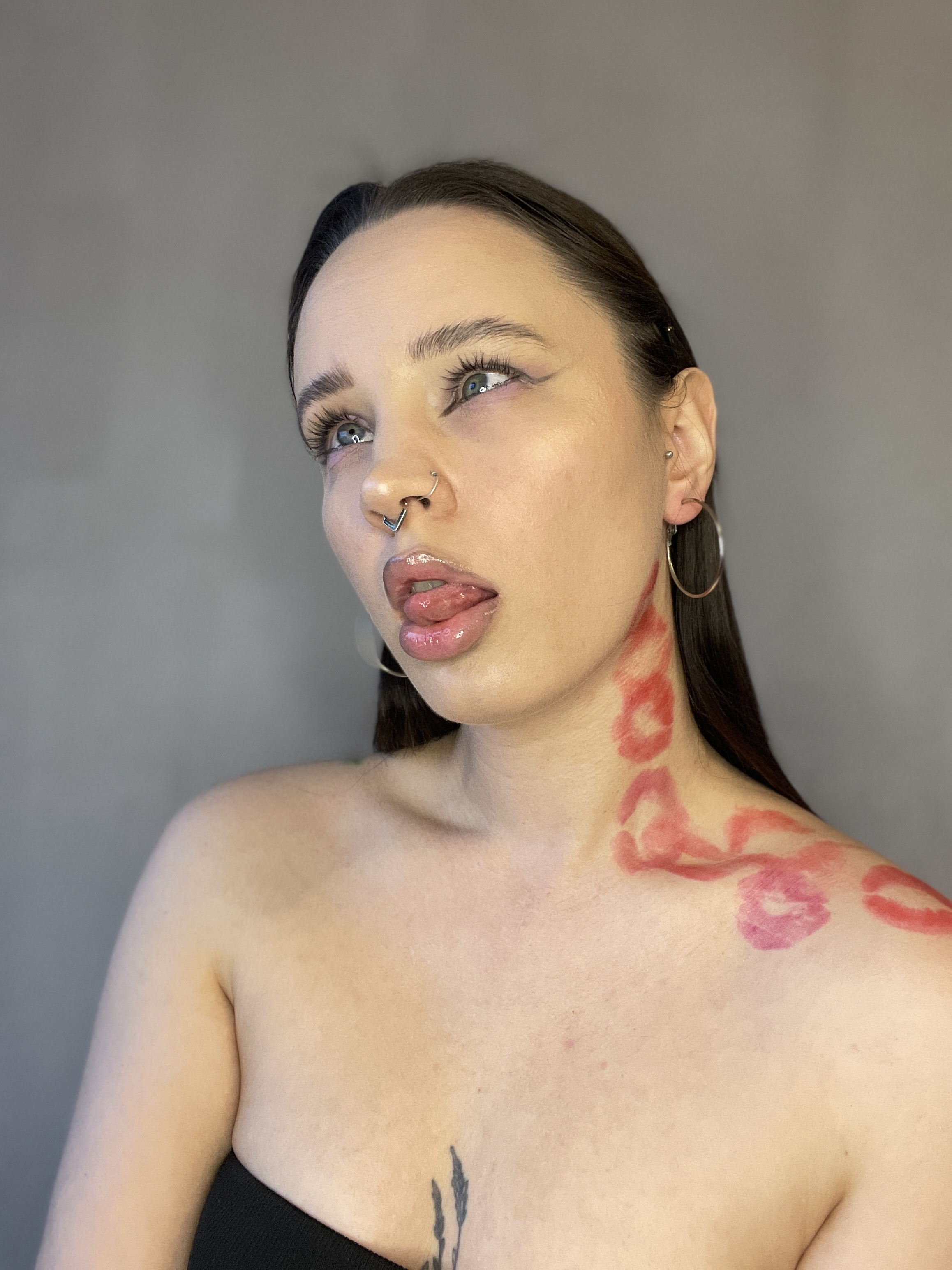 Ahegao is very gentle