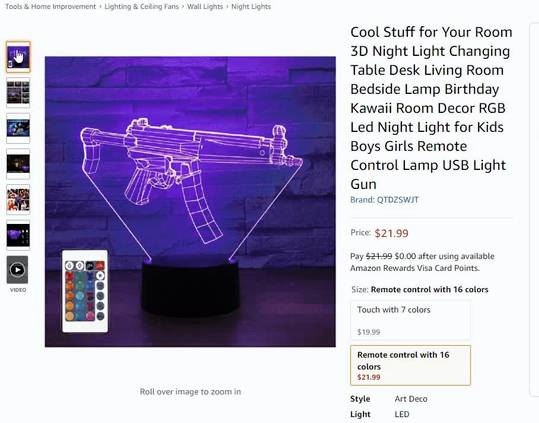 Ahhh yes... the perfect bedside companion for children. The "American Nightlight" | Scrolller