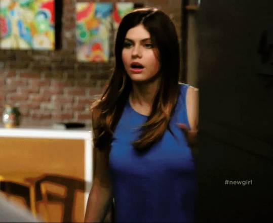 Alexandra Daddario & Amber Stevens in New Girl [S4E7-2014] | Scrolller