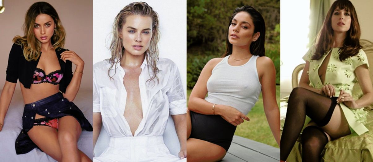 Ana de Armas, Margot Robbie, Vanessa Hudgens, Dakota Johnson. 1) Pussy. 2)Anal. 3)DP. 4)Blowbang ...