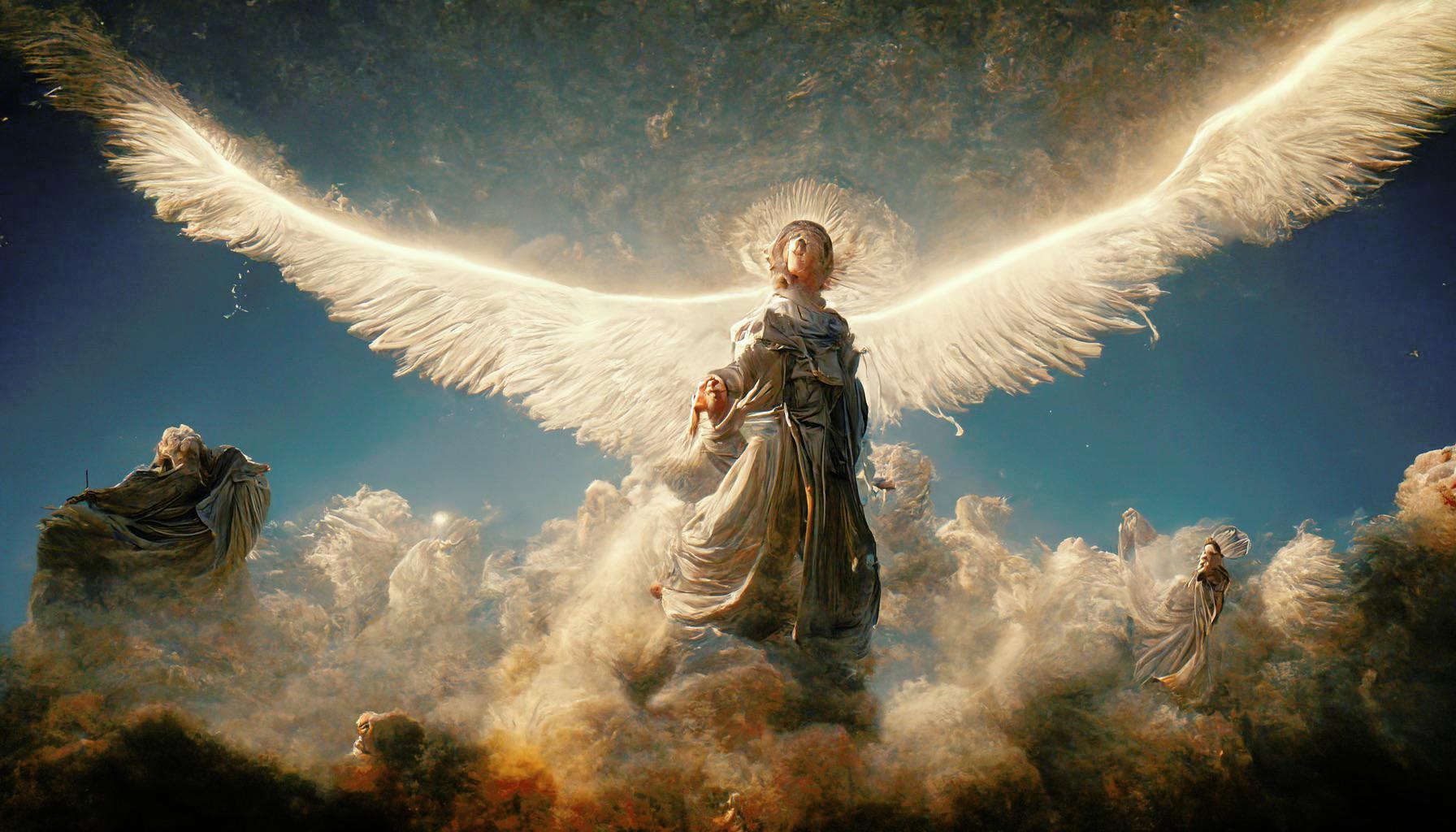 Angel ascending into the heavens | Scrolller