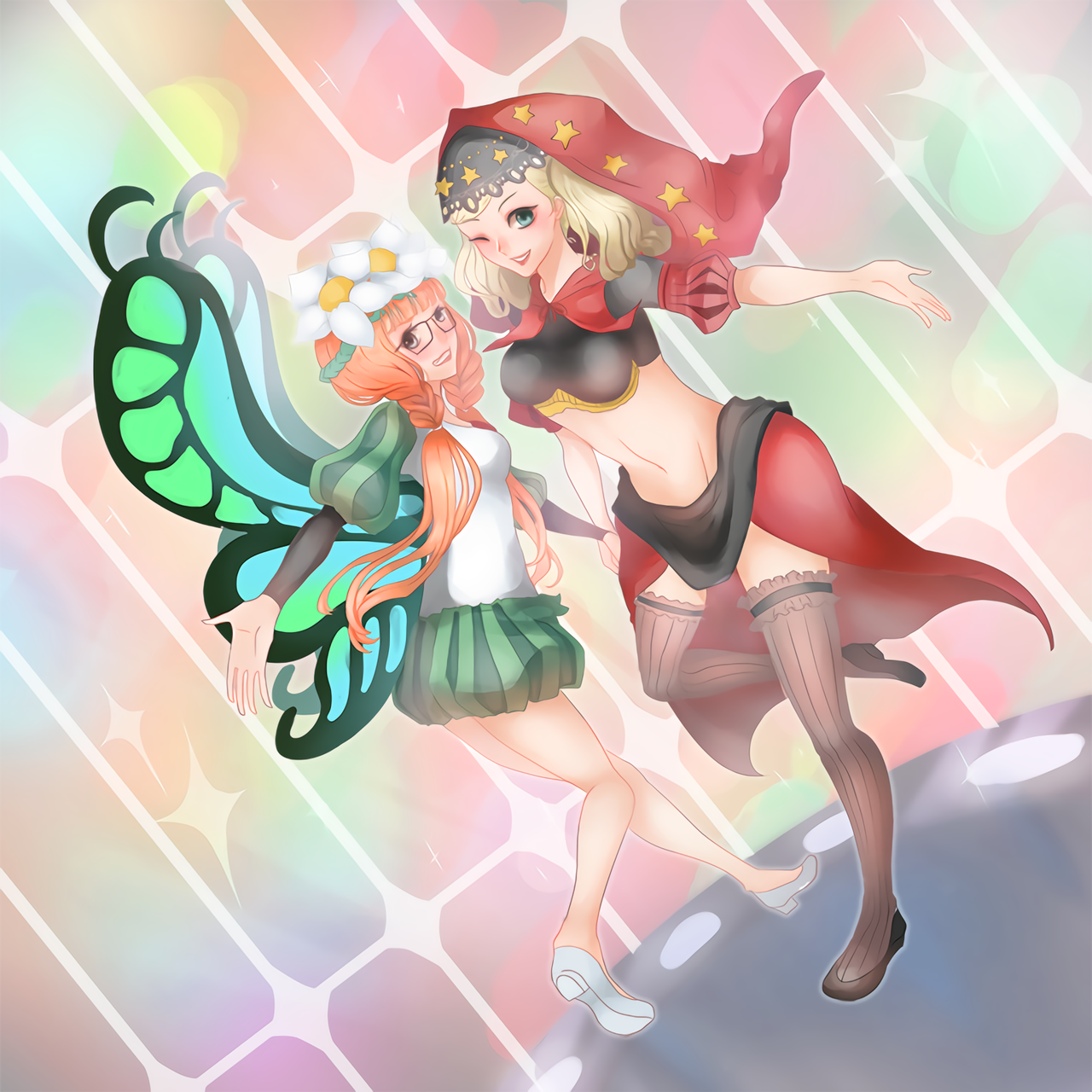 Ann and Futaba cosplaying Velvet and Mercedes from Odin Sphere | Scrolller