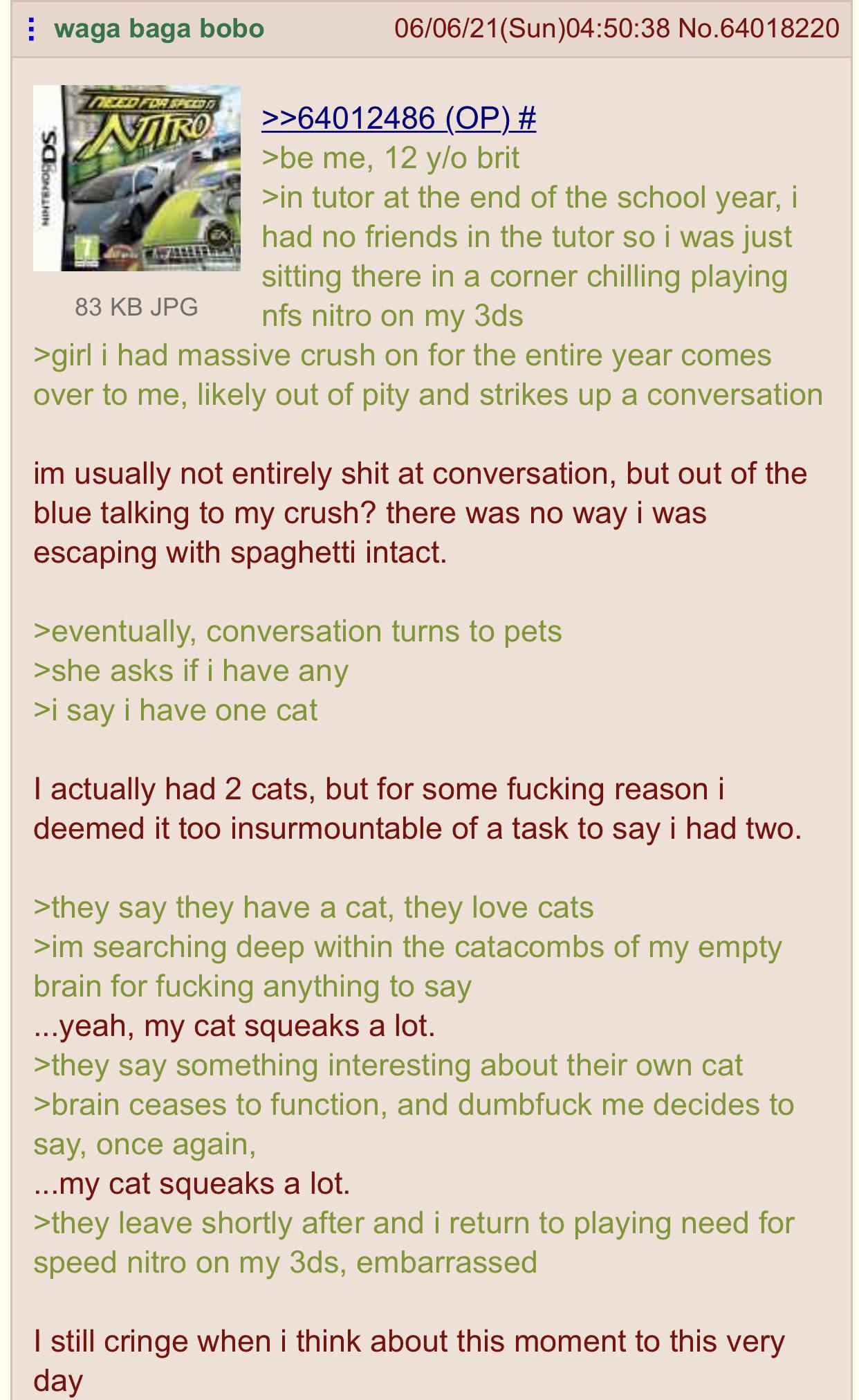 Anon feels the need for speed | Scrolller