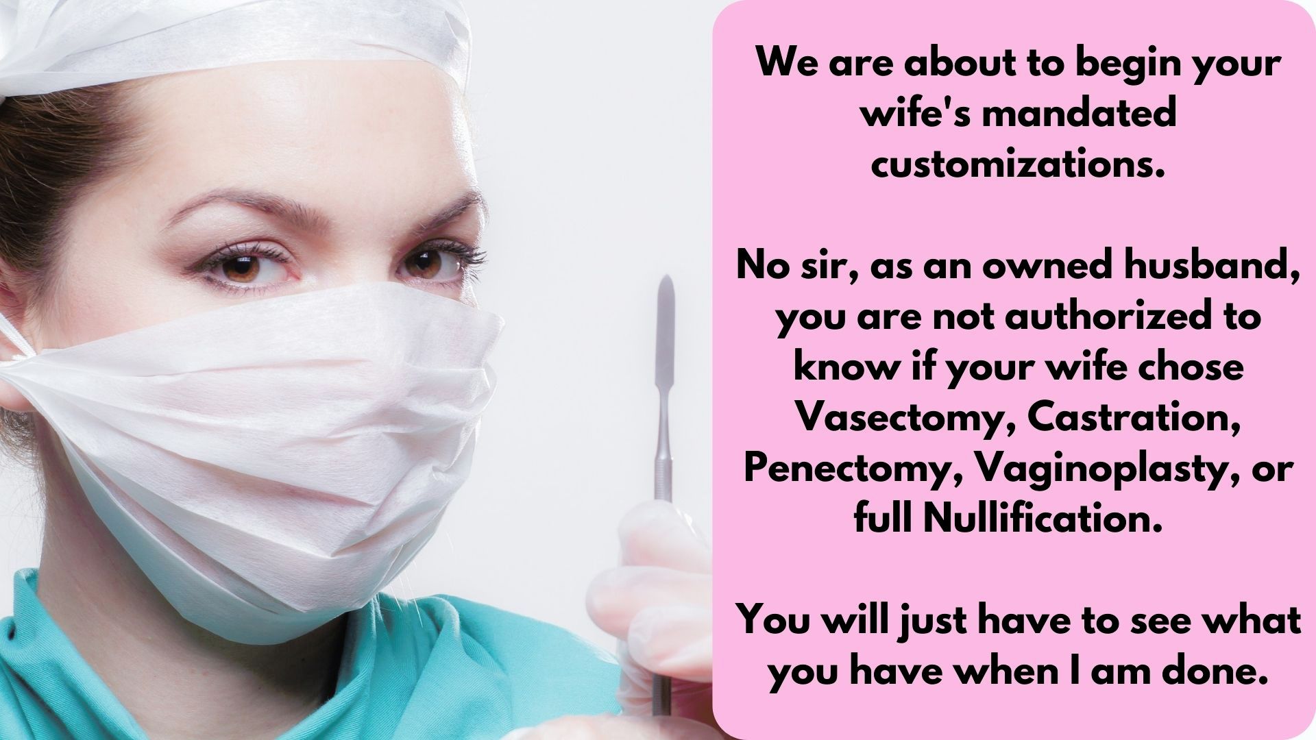 Anticipation is the worst part... actually no.... the act is. | Scrolller