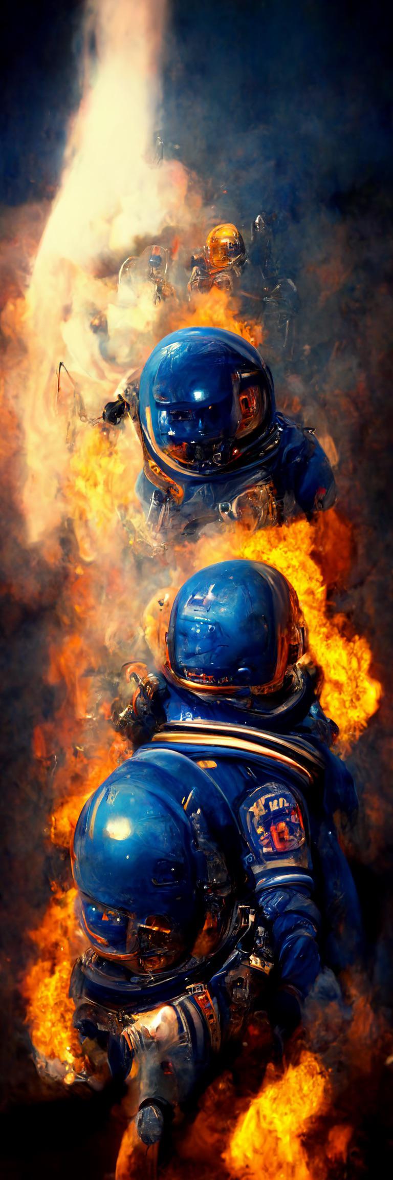 Astronauts on fire | Scrolller