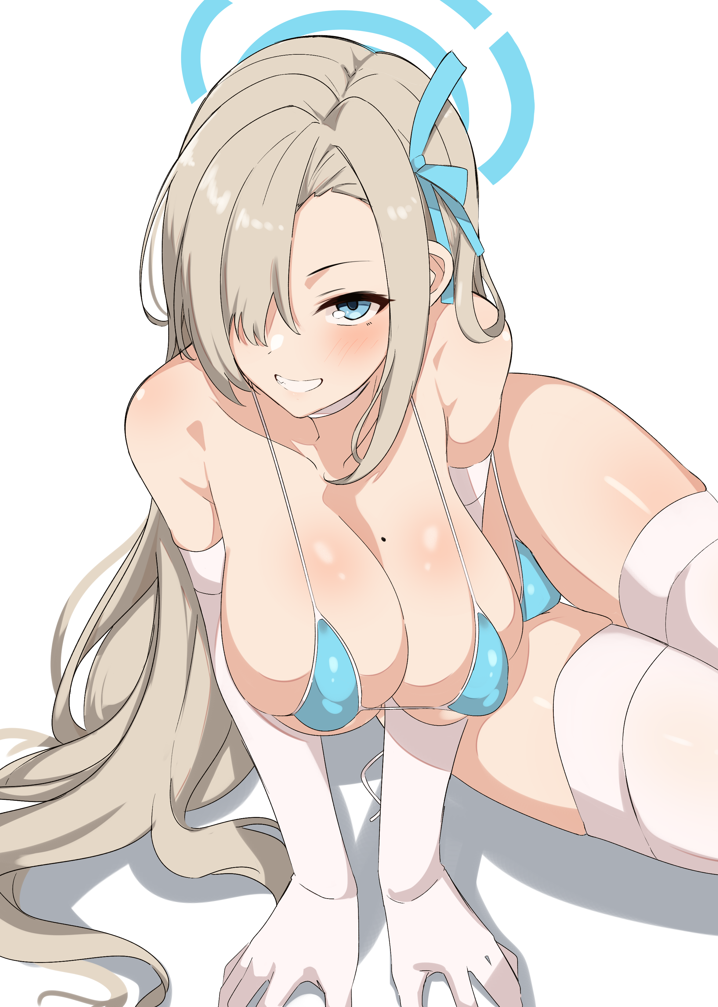 Asuna Blue Bikini Blush (Seihekiog) [Blue Archive] | Scrolller
