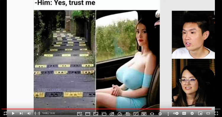 August 31, 2022: original thumbnail and removed section from the video | Scrolller