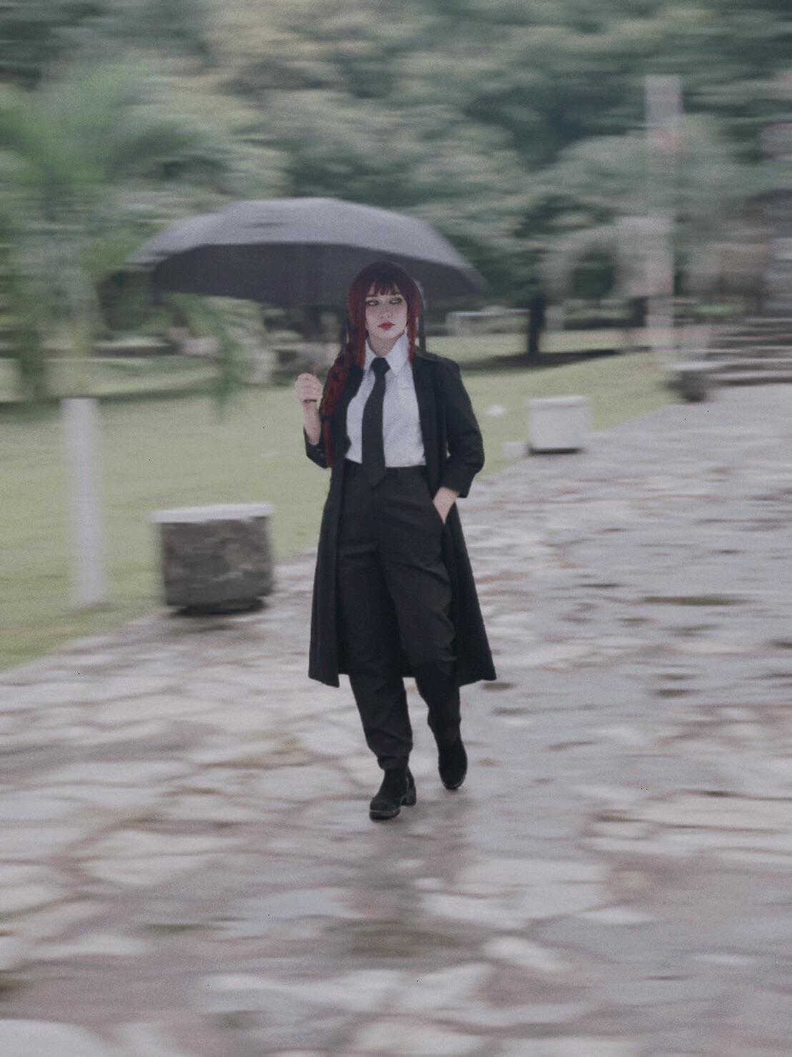 Backstage from my Makima cosplay photoshoot, excited to post the final results ⛓️ ️ by: kazumii ...