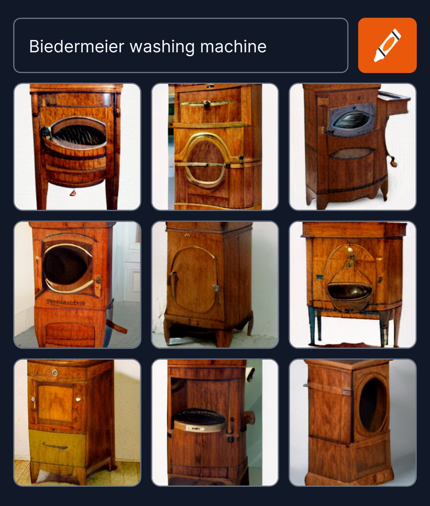 Biedermeier washing machine | Scrolller