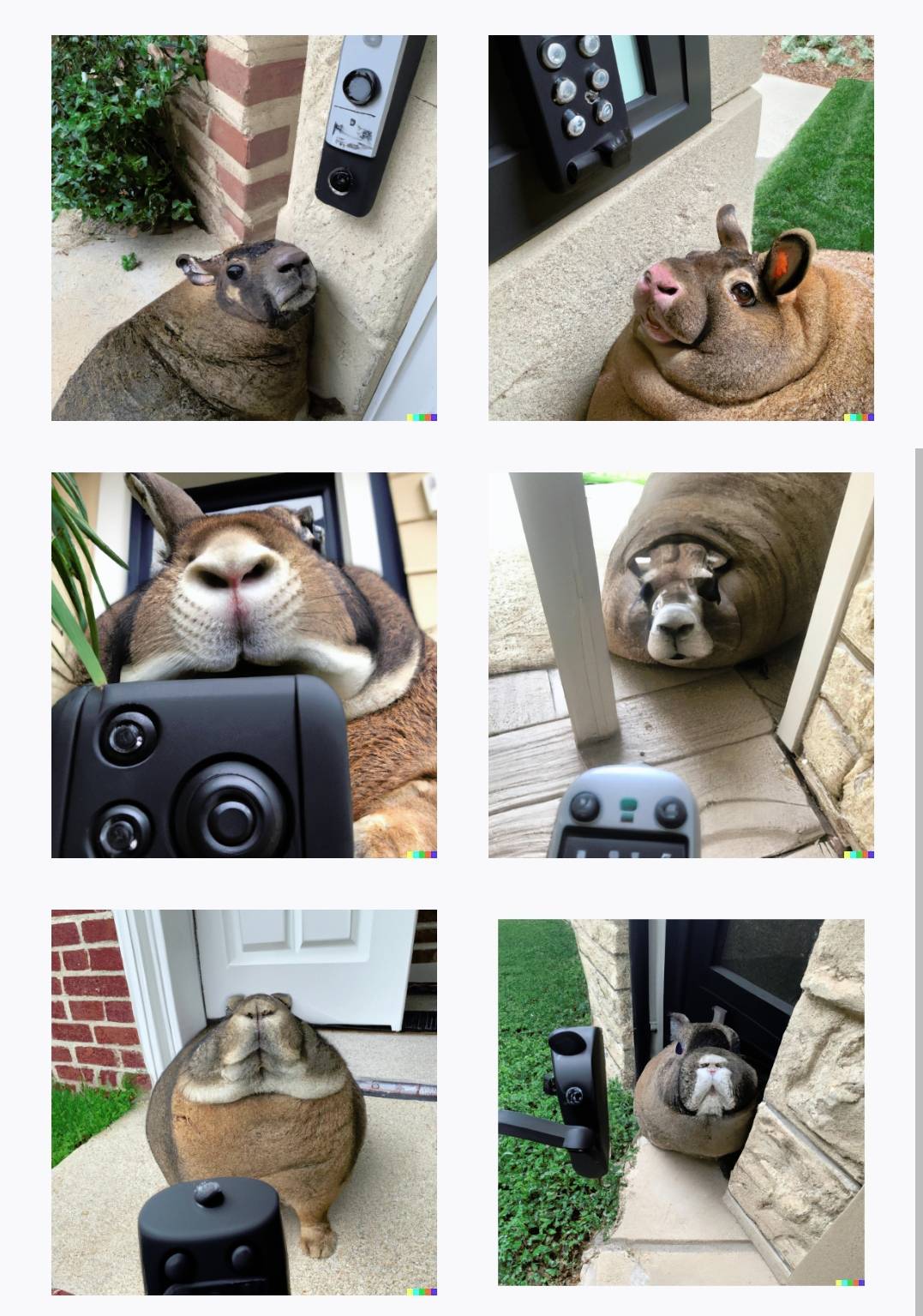 Big Chungus staring at a ring doorbell cam | Scrolller