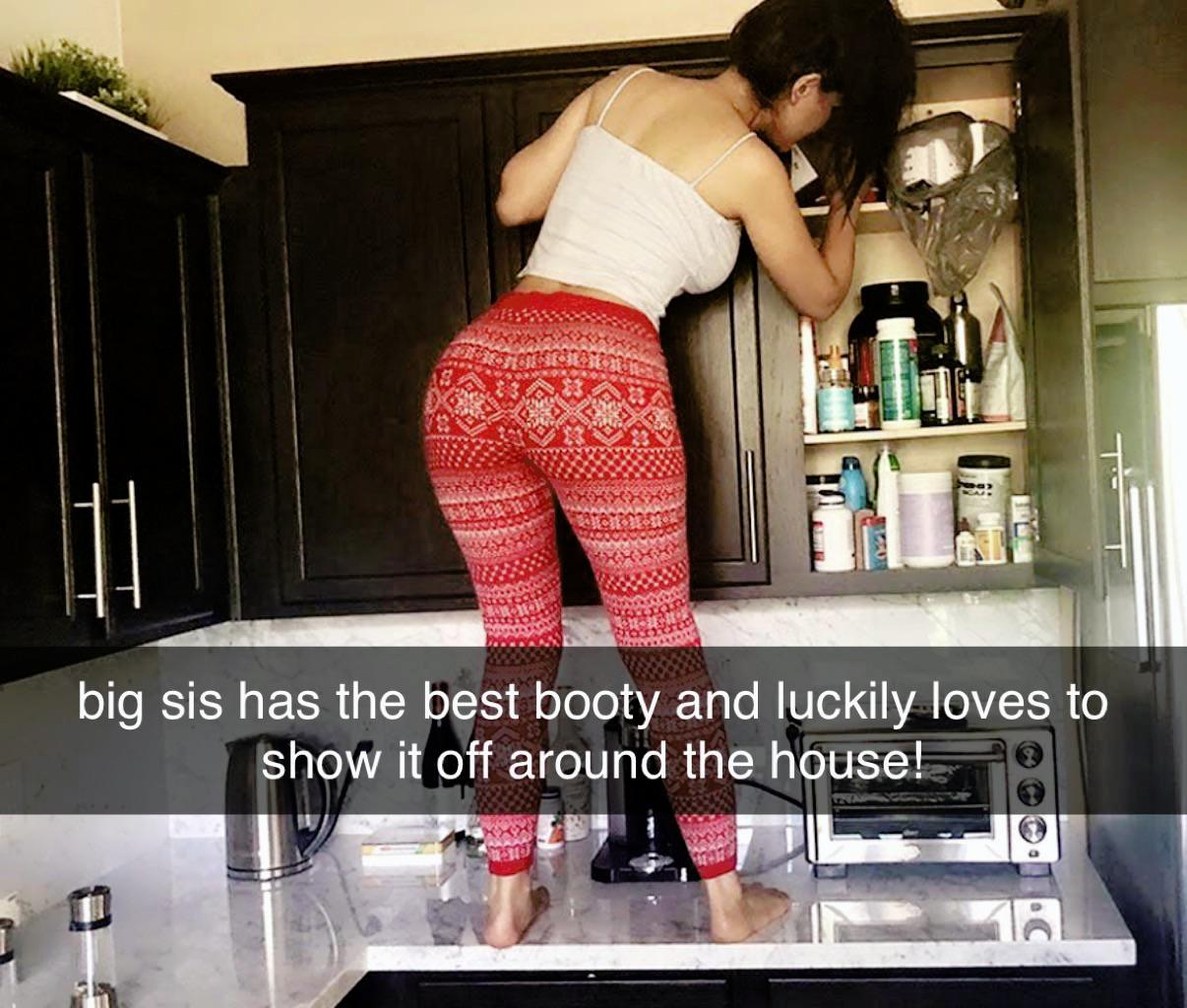 Big sis has assets and does whatever she can to show them off to you… would you make a move ...