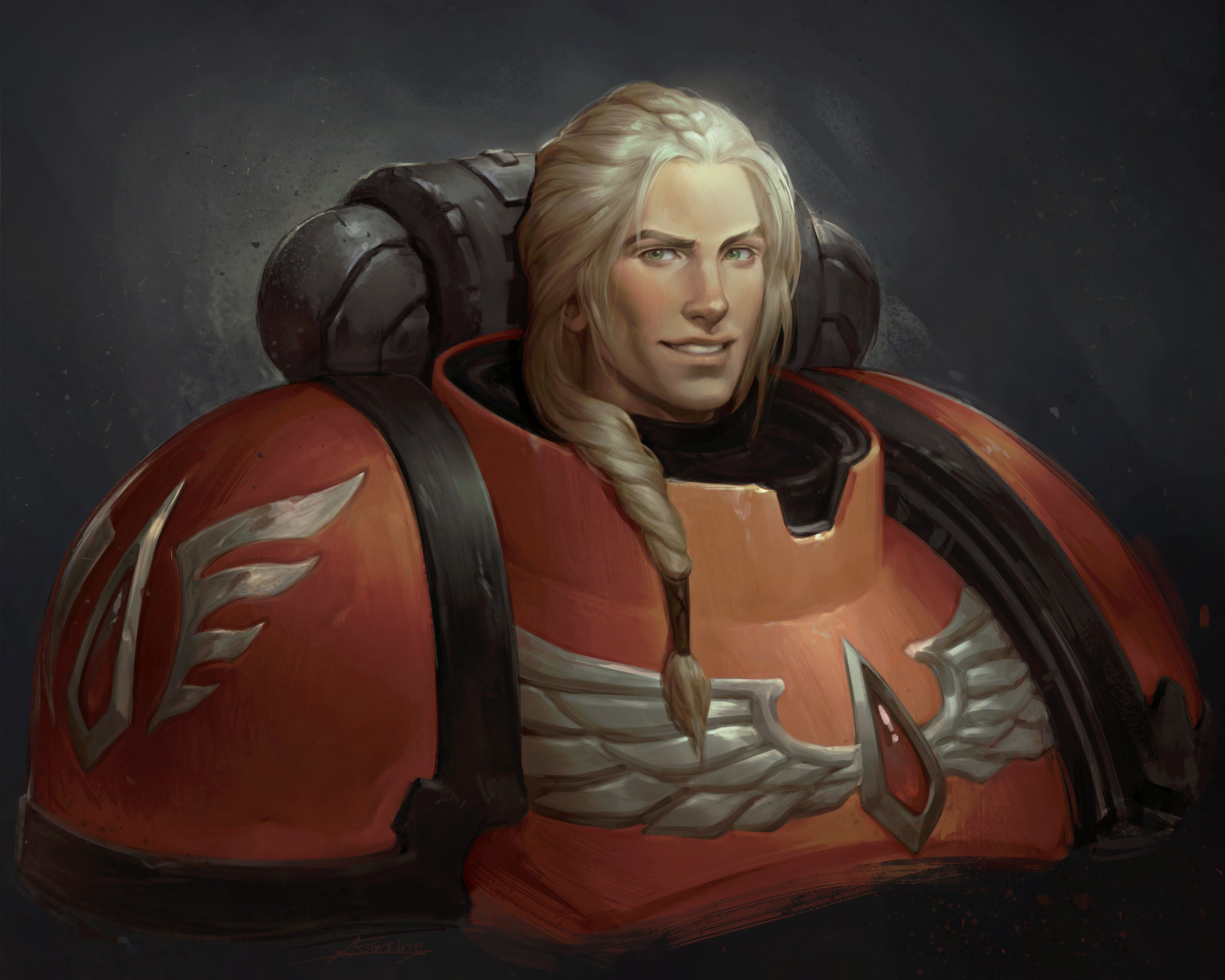 Blood Angels space marine OC commission by me! | Scrolller