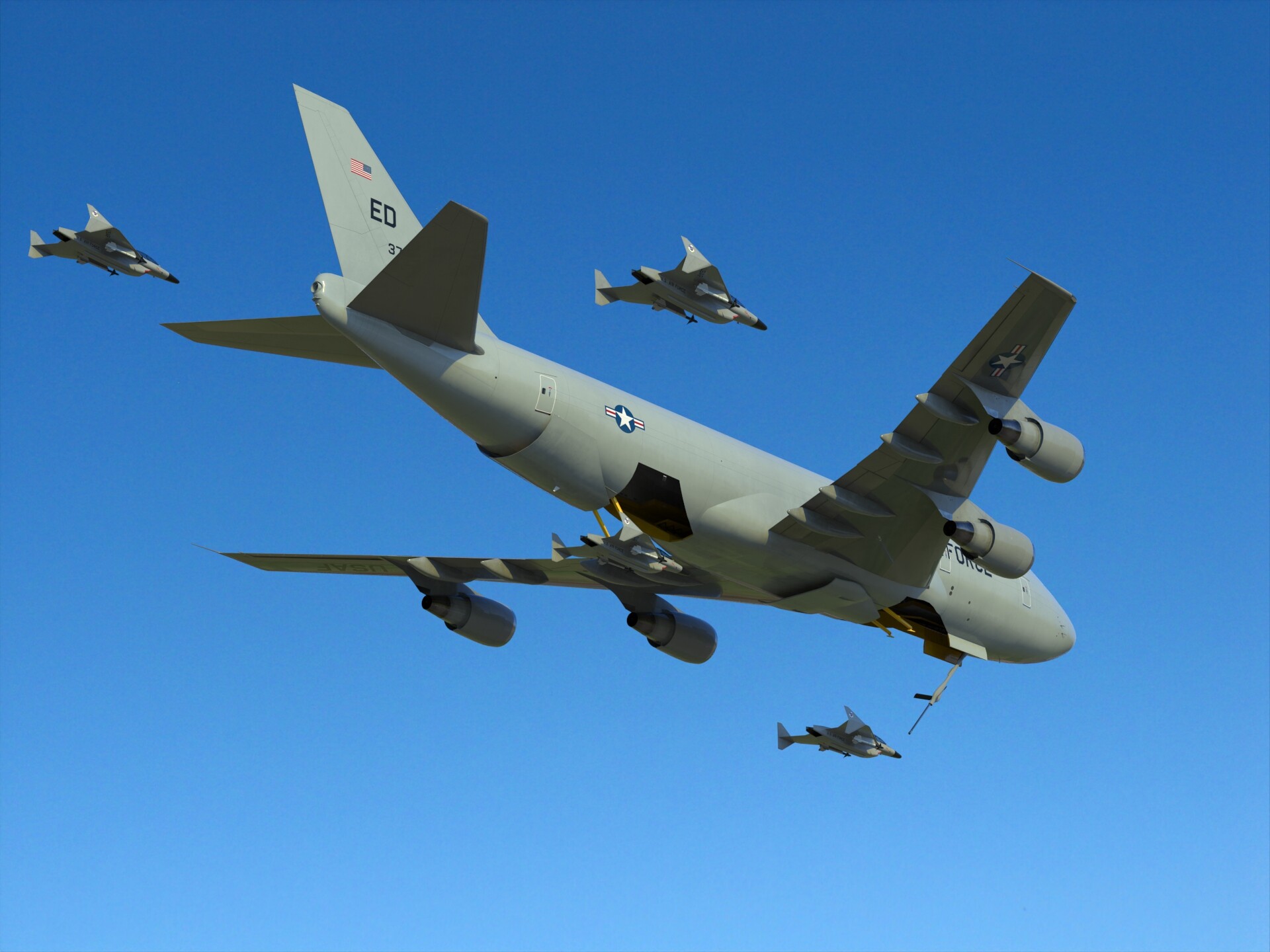 Boeing 747 Airborne Aircraft Carrier by Tim Samedov | Scrolller