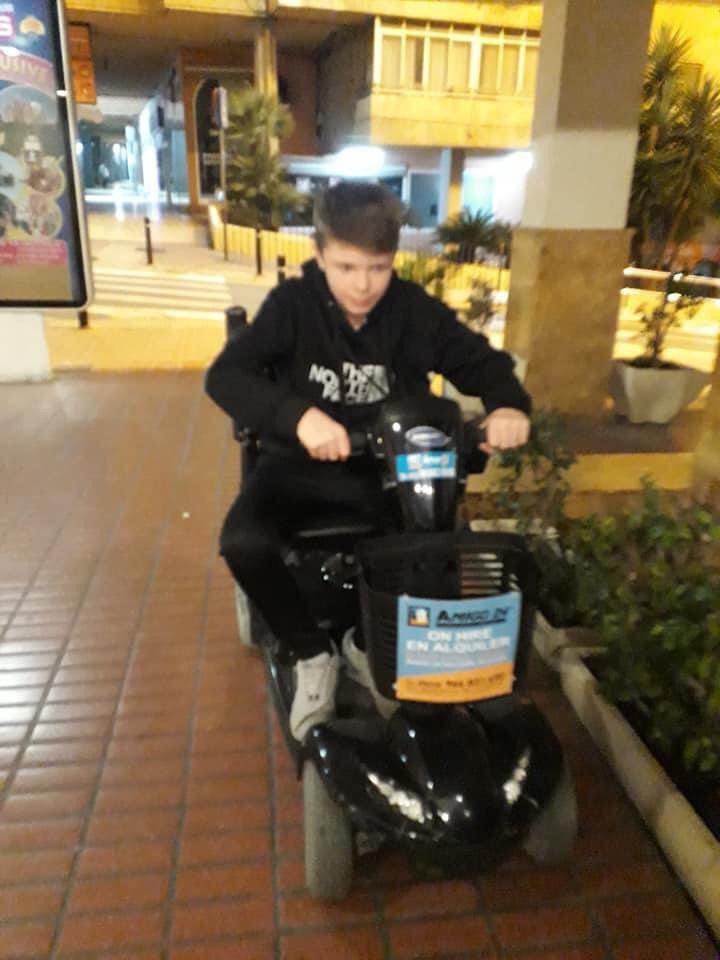 Boy called Ellis rides a scooter | Scrolller