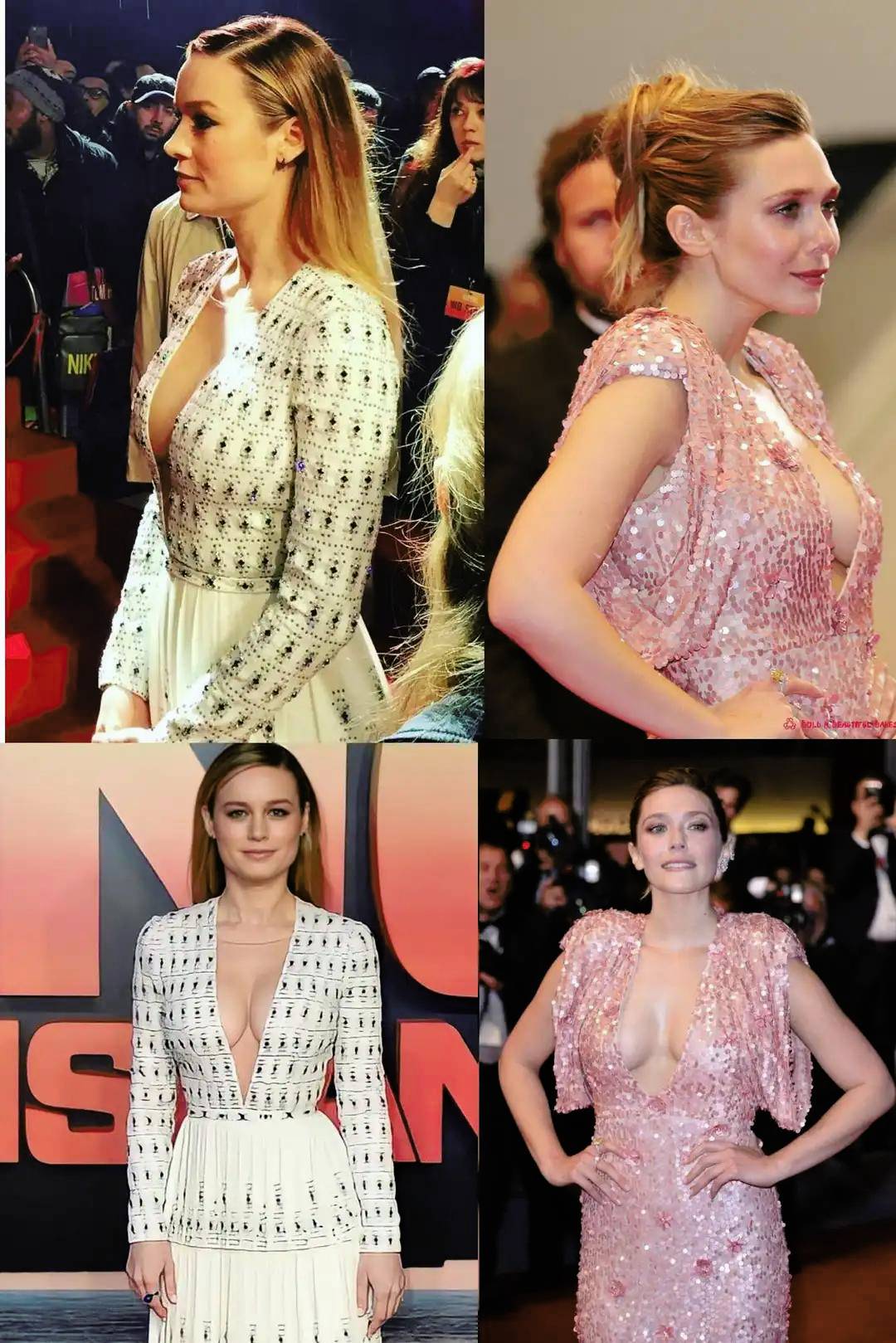 Brie Larson and Elizabeth Olsen, the cleavage goddesses of the mcu | Scrolller