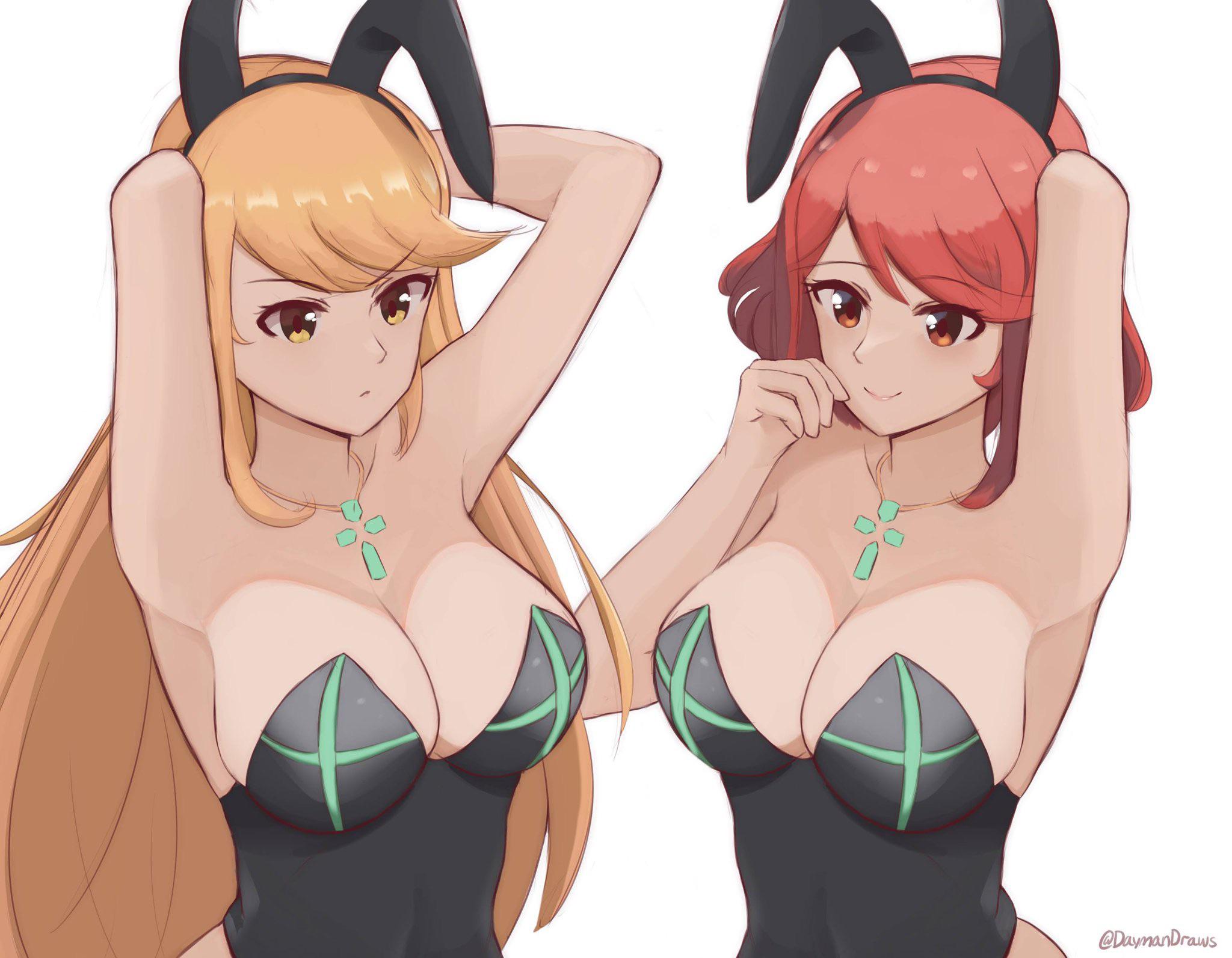 Bunny Pyra and Mythra (DaymanDraws) | Scrolller