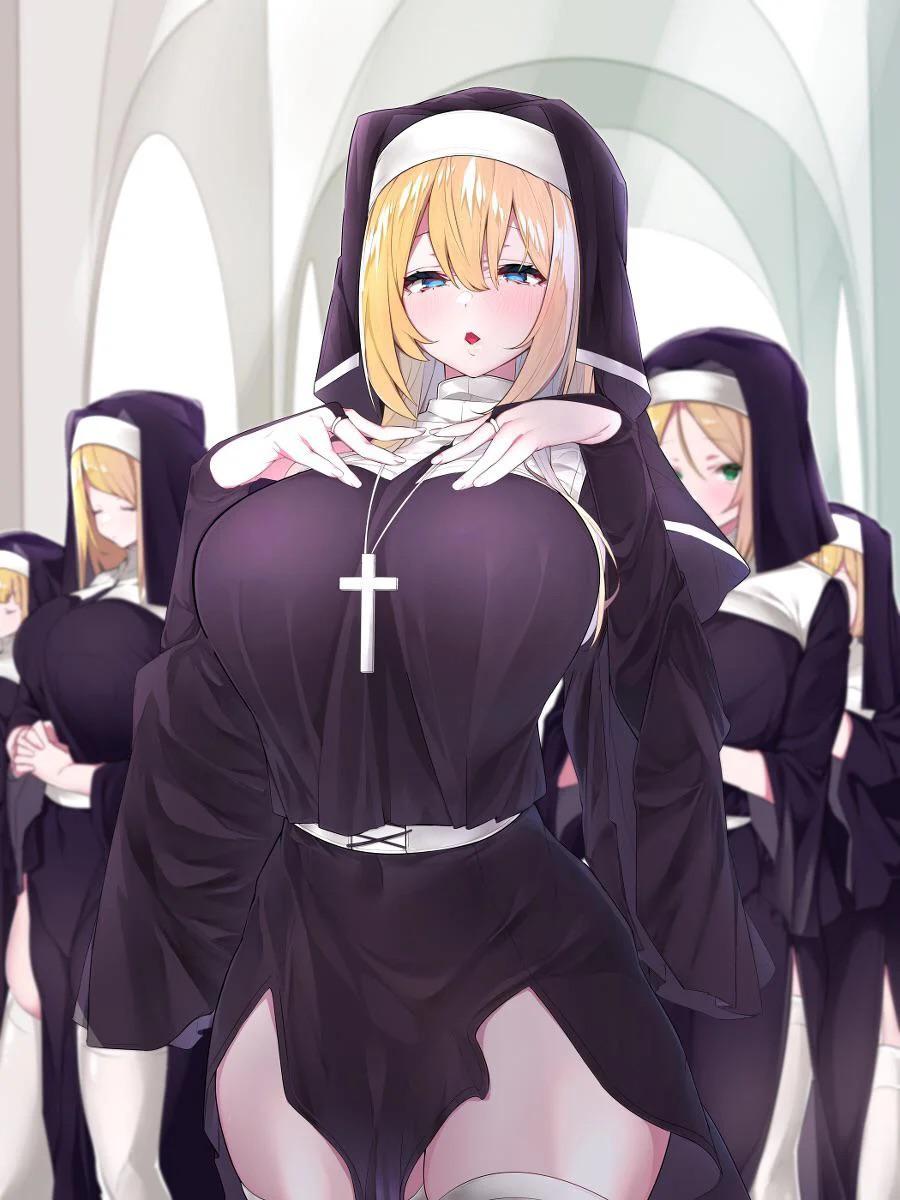 Busty nun (Mitsudoue) | Scrolller