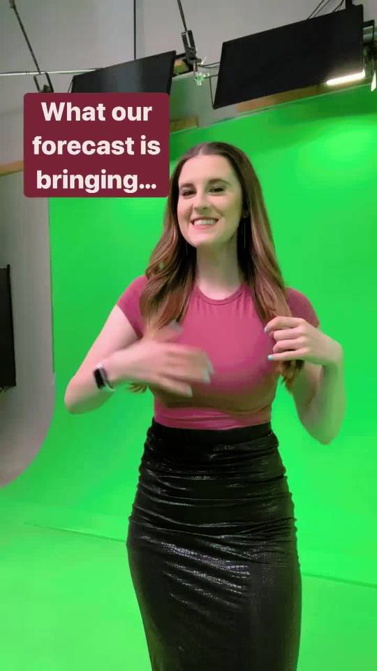 Busty weather girl | Scrolller
