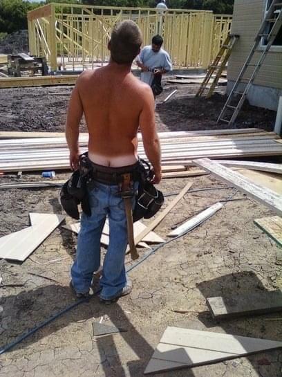 “Butt crack at the building site” … | Scrolller