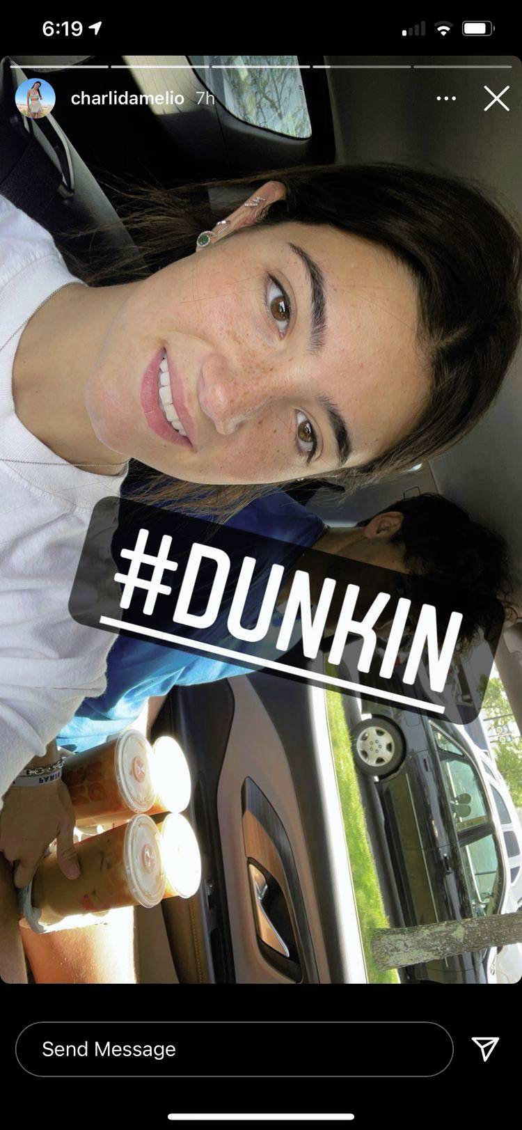 charli and noah dunkin’ instagram story rare 💚 | Scrolller