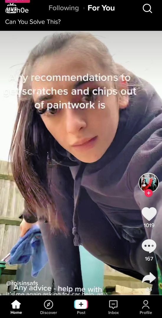 Chav posts her own camel toe on TikTok | Scrolller