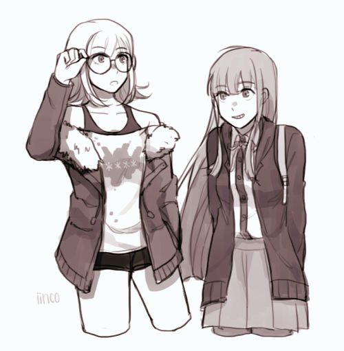 Chiaki swaps outfits with Futaba Sakura! | Scrolller