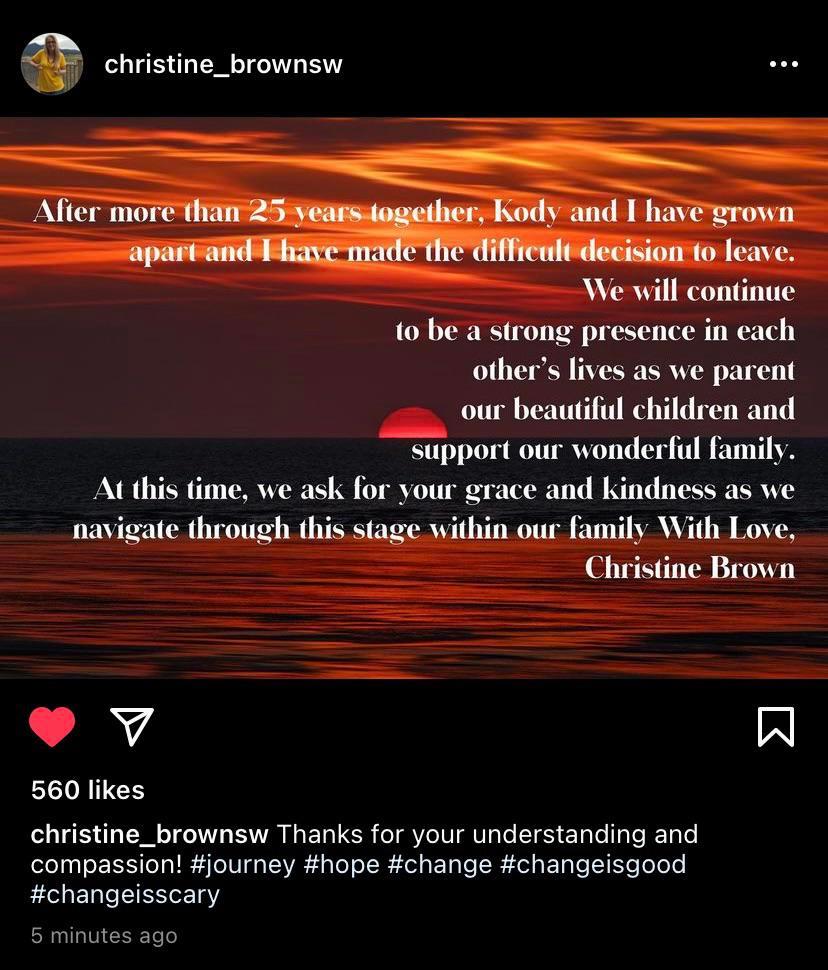 Christine just announced she is leaving Kody! | Scrolller