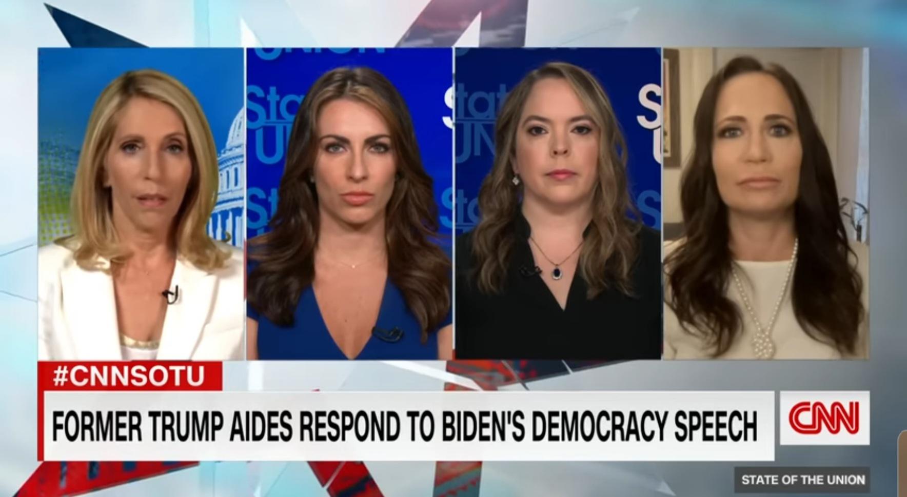 CNN's MAGA Milfs: Alyssa Farah, Olivia Troy, and Stephanie Grisham. | Scrolller