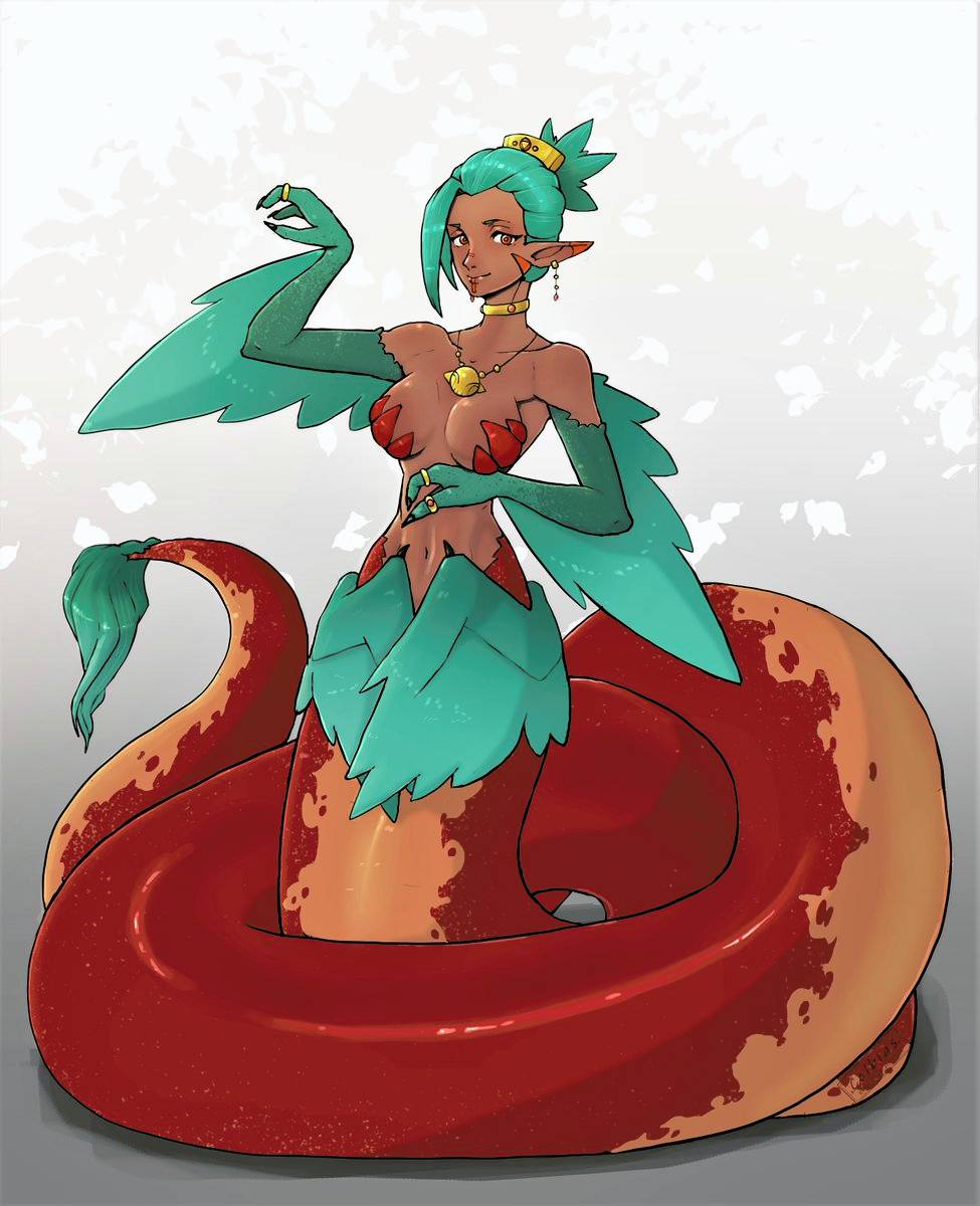 Coatl Themed Lamia by Colbias | Scrolller