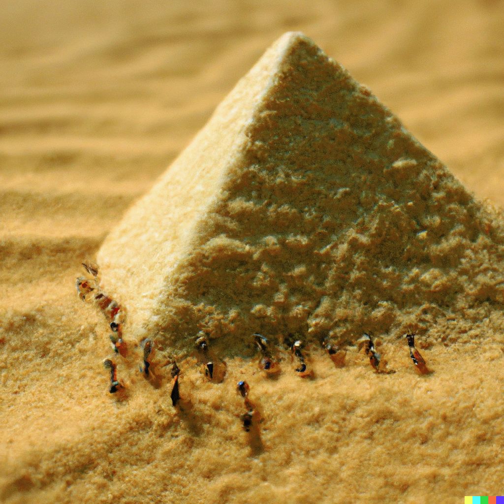 construction of the great pyramid in egypt by ants | Scrolller
