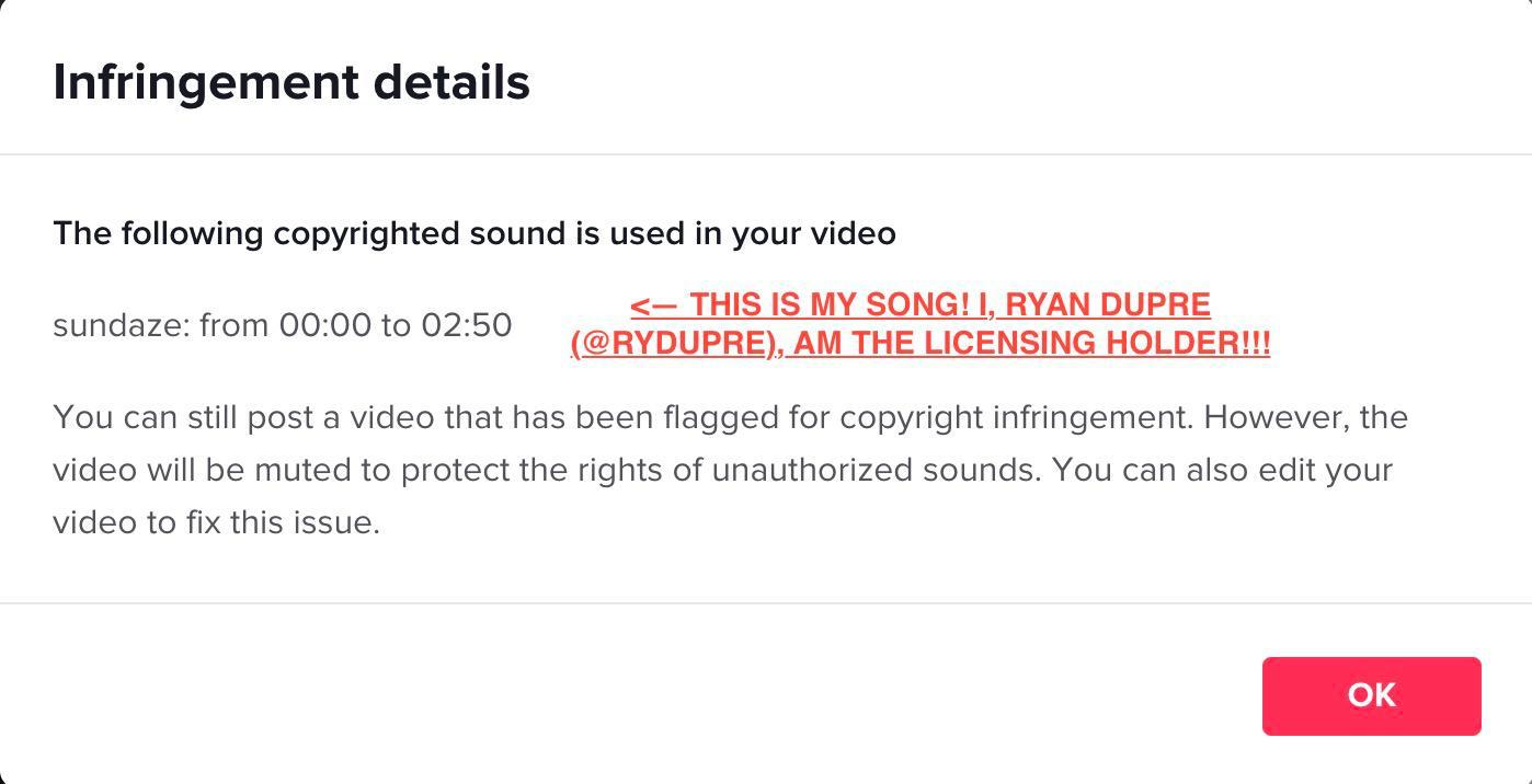 Copyright Infringement for using MY OWN MUSIC! | Scrolller
