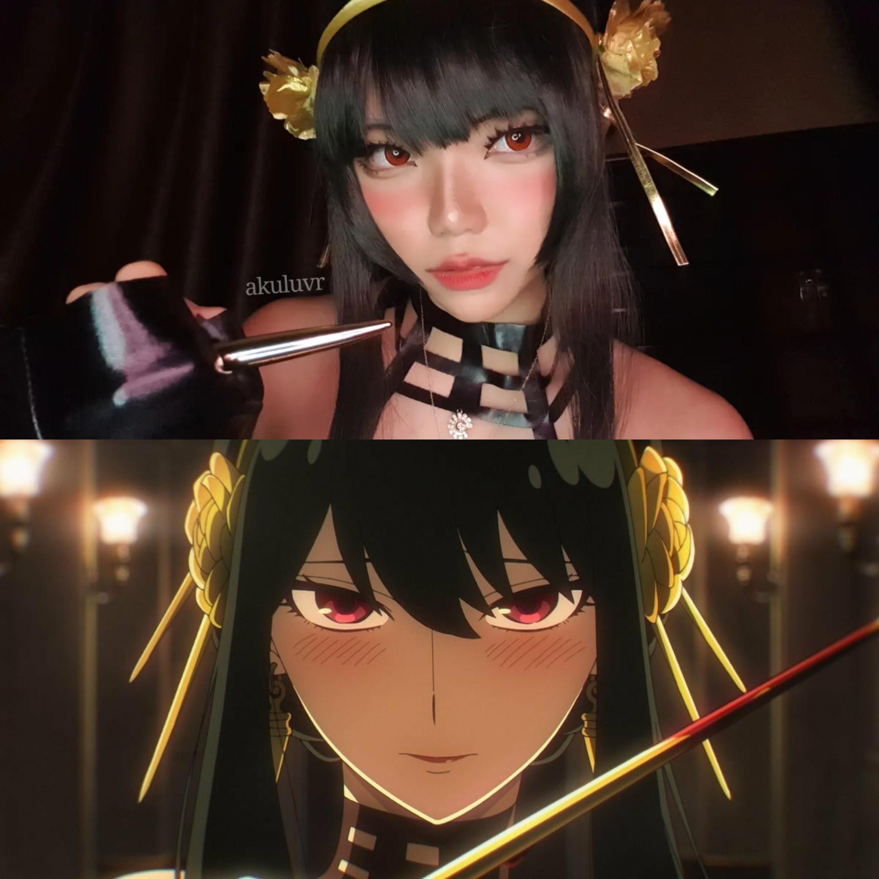 cosplay vs character, yor forger by akuluvr | Scrolller