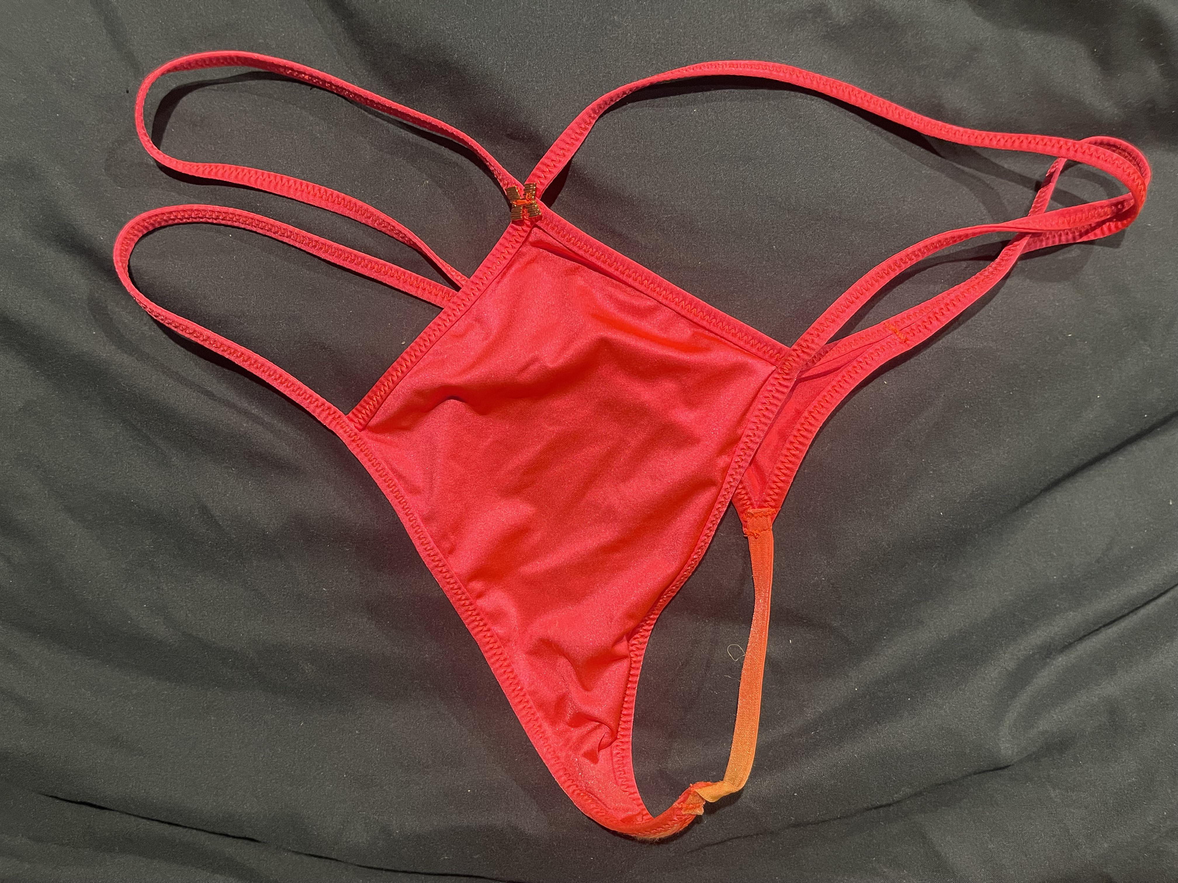 Cum on my panties-[selling] used & abused stripper g-sting | Scrolller