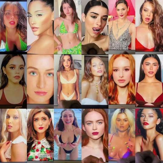 Cumpilation on celebrities! Who is your top 3? | Scrolller