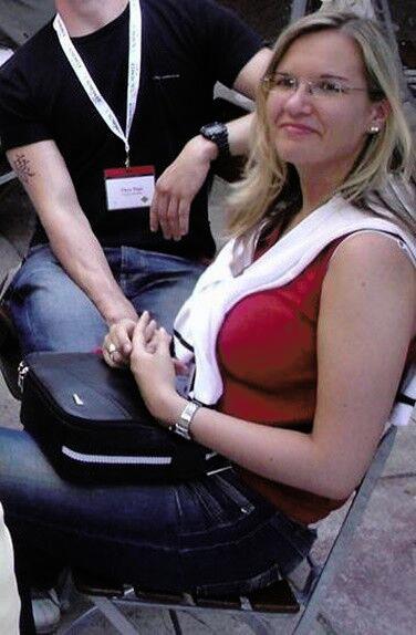 Cute and busty. Did you noticed the white bra straps? | Scrolller