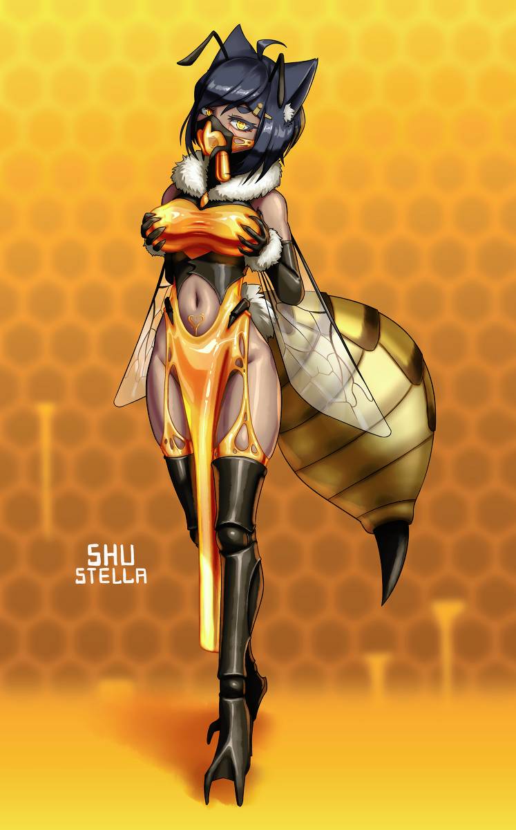 Dark Skinned Bee Girl (シュウ·ステラ) | Scrolller