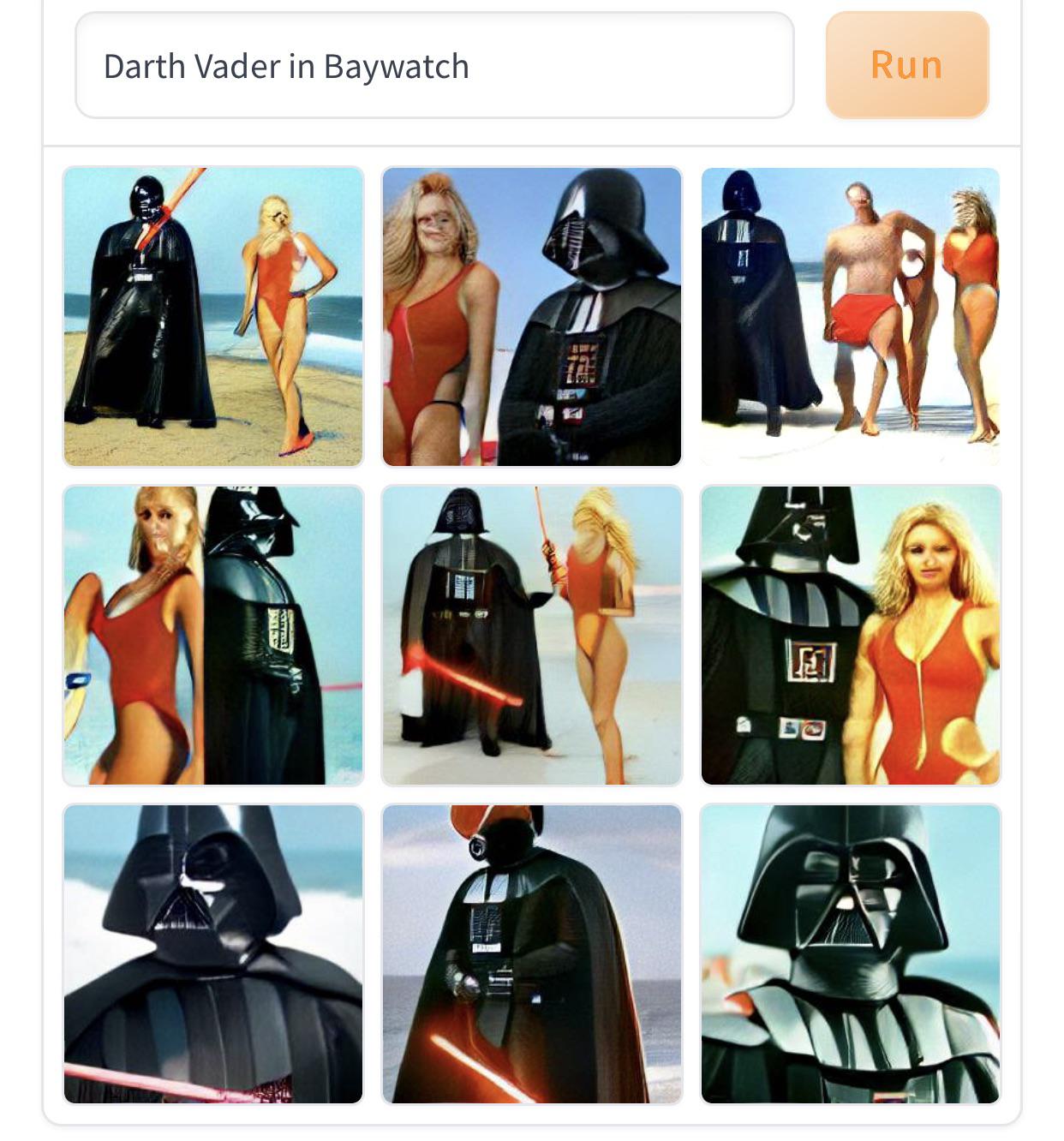 Darth Vader in Baywatch | Scrolller