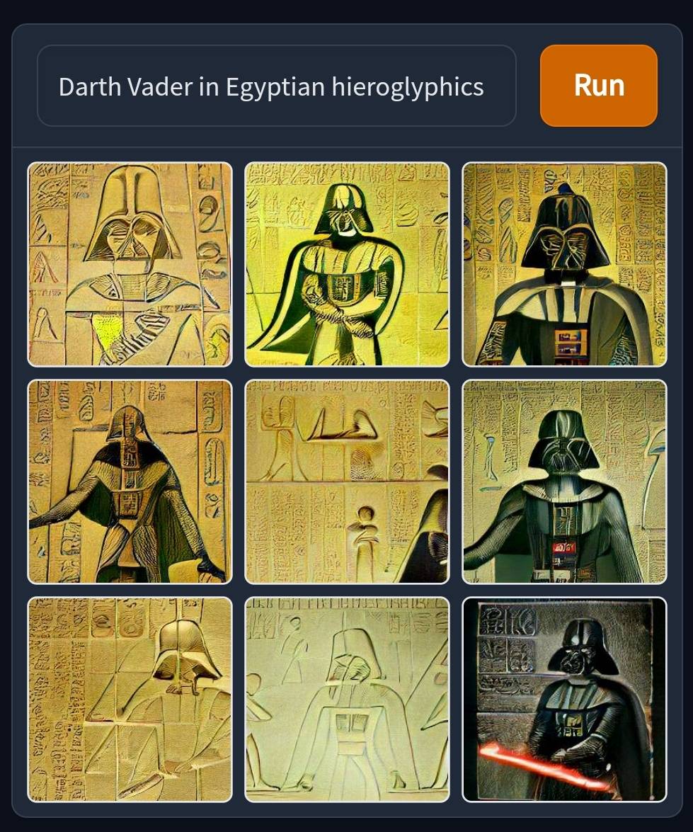Darth Vader in Egyptian hieroglyphics | Scrolller